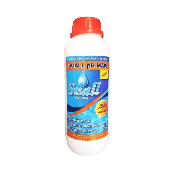 Elevador de Ph Para Piscina pH Mais Tratamento de Água Suall 1 Litro ...