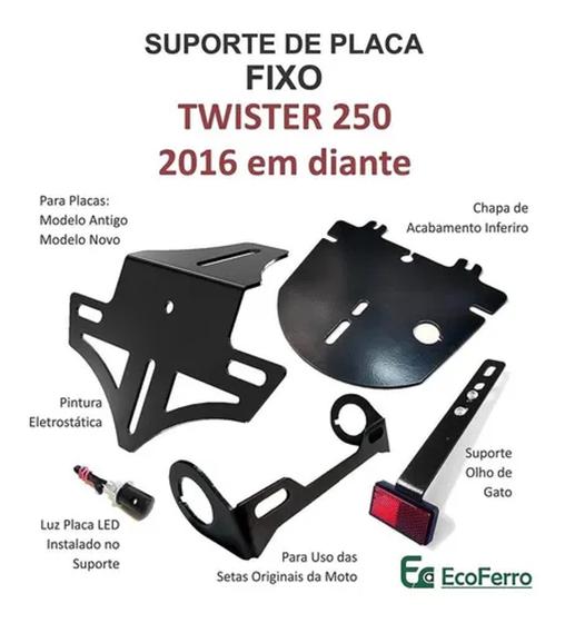 Eliminador De Rabeta Fixo Honda Cb250 Cb 250 Twister 2016 A 2022 P