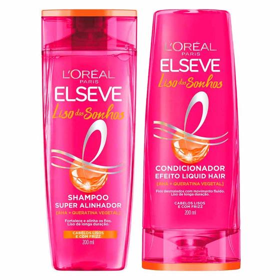 Elseve Liso dos Sonhos Kit Condicionador + Shampoo - Kit Shampoo e ...