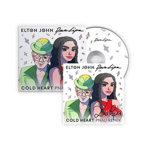 Elton John & Dua Lipa - CD Single Autografado: Cold Heart (PNAU Remix ...