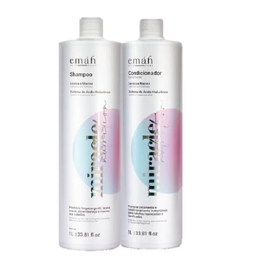Emáh Hair Care Miracle Nutrition Shampoo Condicionador 1L - Shampoo ...