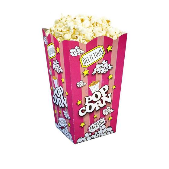 Embalagem Pipoca Rosa - Tamanho 1 - 100 Uni - Veiga Soares - Embalagem ...