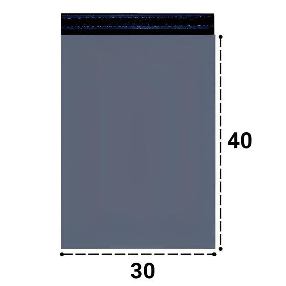 Embalagens Para E-COMMERCE 50 Unidades Envelope de Segurança Cinza ...