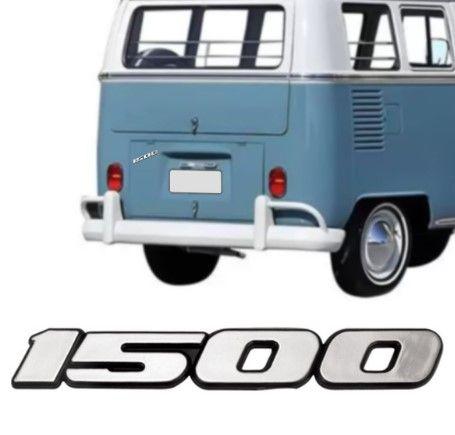 Emblema (1500) vw fusca/kombi 91-96 cinza com fundo preto - CHG ...