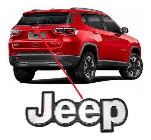 Emblema Logo Letreiro Porta Mala Jeep Compass 2017 a 2020 - Marcon ...