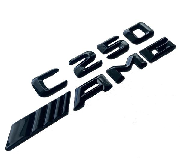 Emblema Mercedes Benz C250 Amg Preto Brilhante - OEM - Emblemas ...