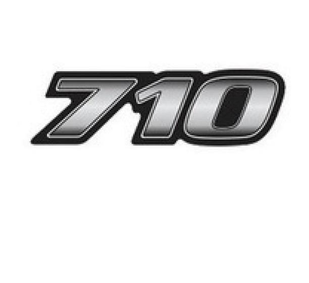 Emblema Numeração 710 Prata E Fundo Preto Caminhão Mb - Decal Line ...