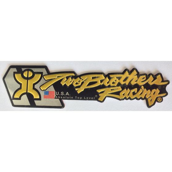 Emblema two brothers adesivo escapamento esportivo ponteira aluminio ...