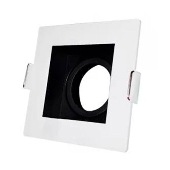 Embutido Mini Dicroica Quadrado Recuado Direcional Fundo Preto GU10 - Save Energy - SE-330.1577 ...