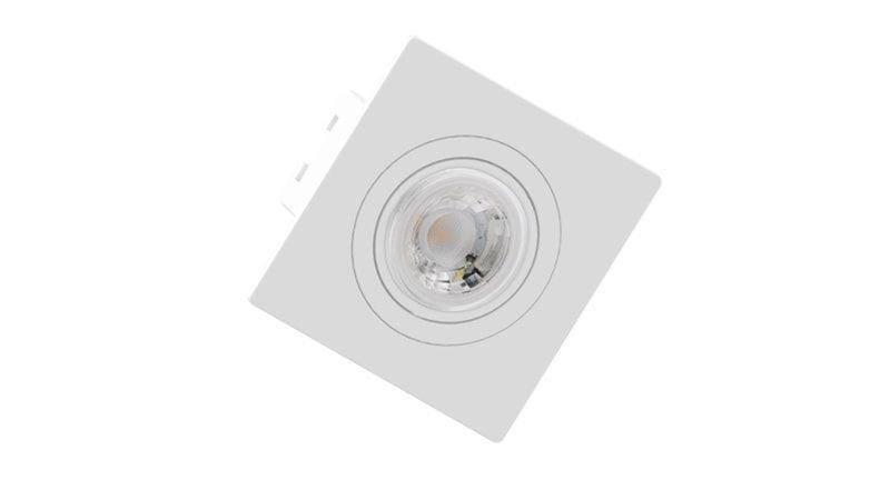 Embutido Mr11 Mini Dicróica Quadrado Recuado Branco 7X7X3,5CM - Save energy - Spot - Magazine Luiza