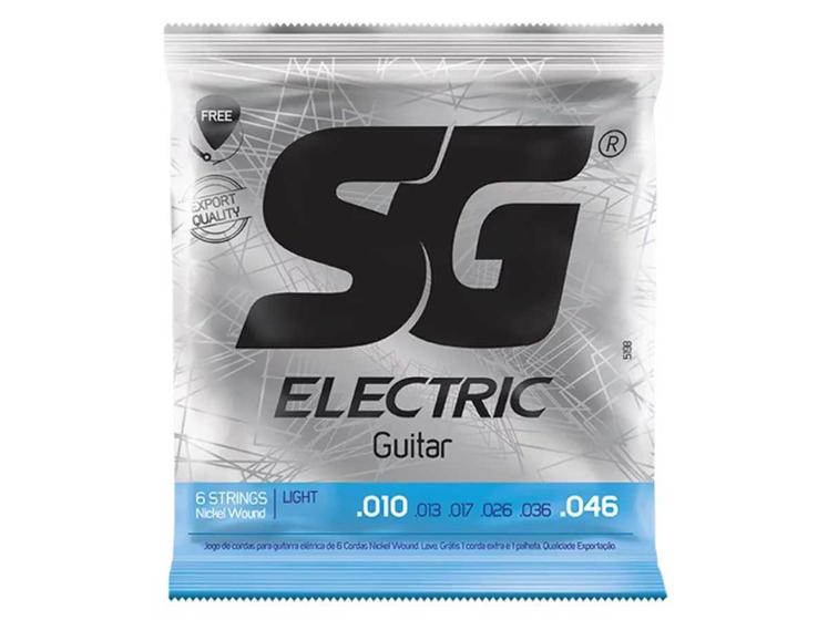 Encordoamento para Guitarra SG Strings 010 Níquel - Instrumentos de Corda - Magazine Luiza