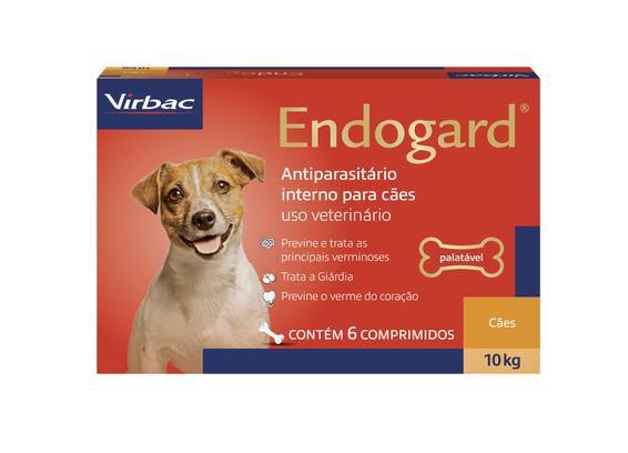 Endogard Vermífugo Cães 10Kg 6 Comprimidos - Virbac - Vermífugo ...
