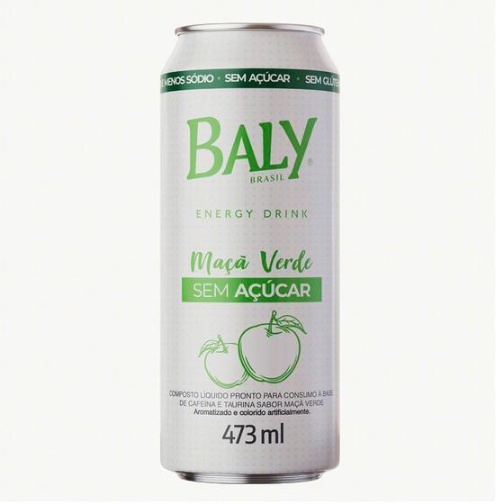 Energético Baly Maçã Verde Zero Açúcar 473ml - Bebida Energética ...