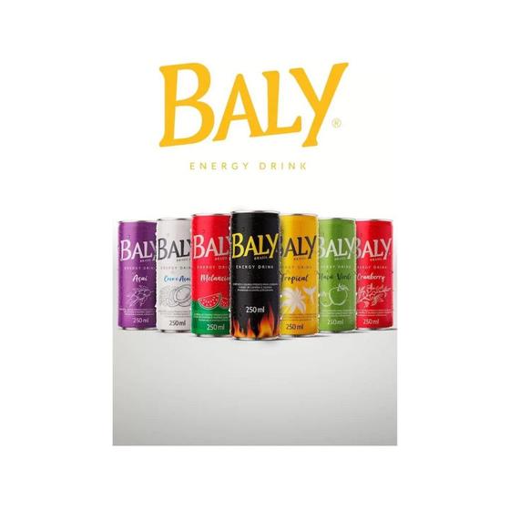 Energético Baly Sabores 250ml Lata Energy Drink - Baly Energy Drink ...