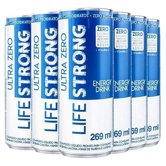 Energético Life Strong Energy Drink 6 Unidades Tradicional - Bebida ...