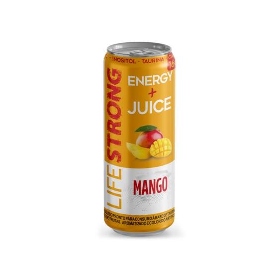 Energético Life Strong Energy + Juice Mango com Suco Manga 473ml Latão ...