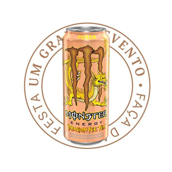 Energético Monster Dragon Ice Tea Pêssego 473ml - Monster Energy ...