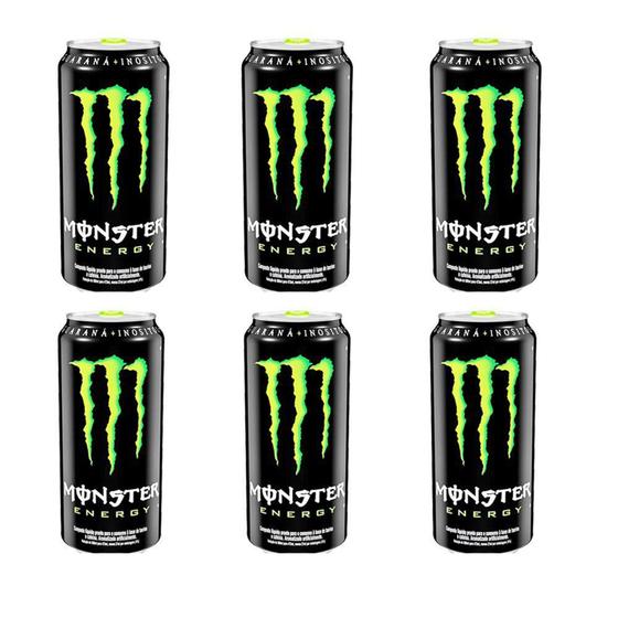 Energetico Monster Energy Drink Fardo Com 6 Latas De 473ml - Bebida ...