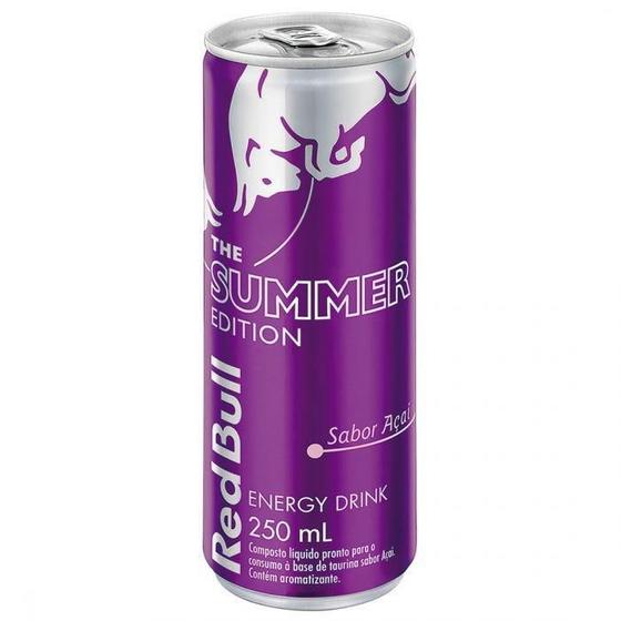 Energético Red Bull Energy Drink Açaí Edition Lata 250 Ml Bebida De