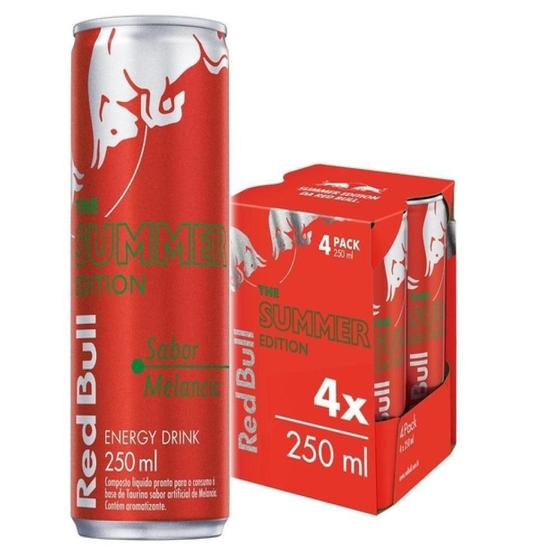 Energético Red Bull Energy Drink Summer Edition Melancia 250ml 4