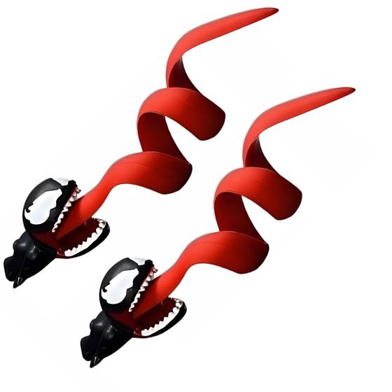 Enfeite Venom Guidao Bike Moto Bicicleta Organizador Fio Cabos Kit 2 ...