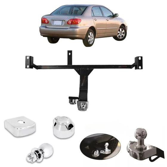 Engate Fixo Reboque Rabicho Carretinha Corolla 2002 A 2007 - Reforcel ...