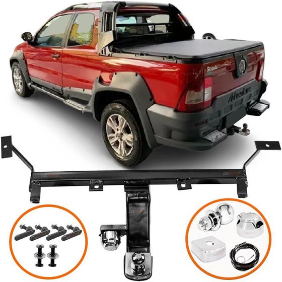 Engate Fixo Reboque Rabicho Fiat Strada Adventure Trek 2003 a 2020 ...