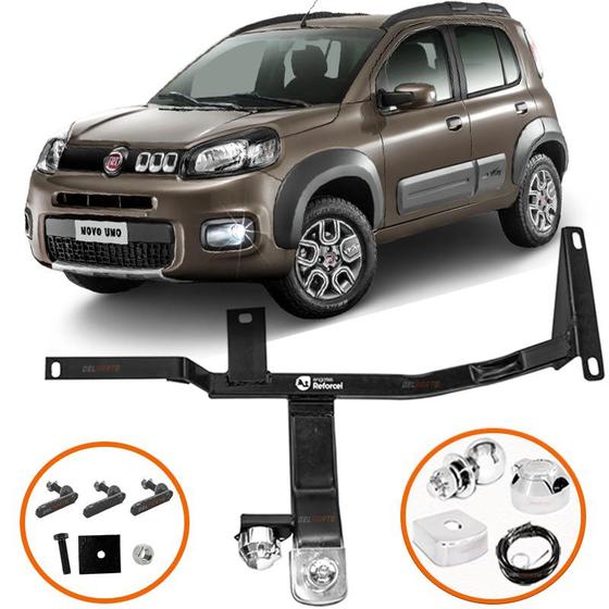 Engate Fixo Reboque Rabicho Fiat Uno Way 2011 a 2021 Homologado Inmetro ...