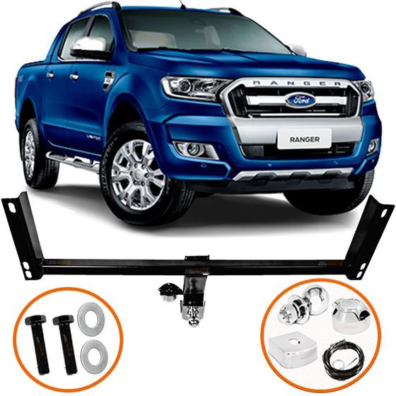Engate Fixo Reboque Rabicho Ford Ranger 2013 a 2022 Homologado Inmetro ...
