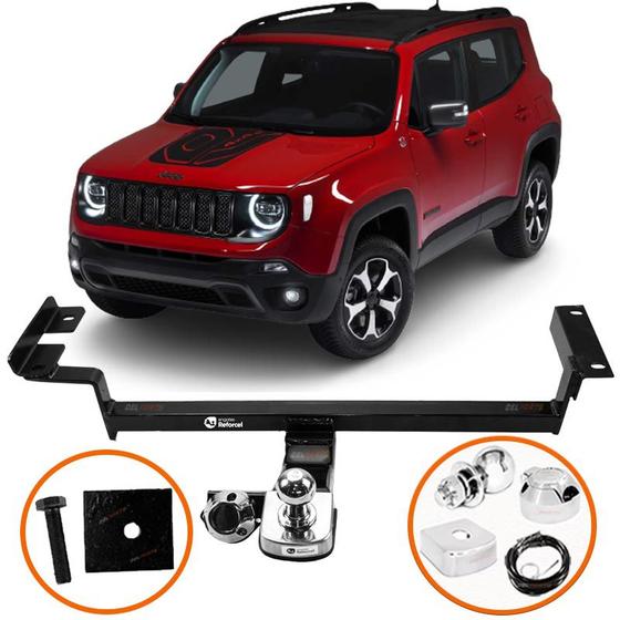 Engate Fixo Reboque Rabicho Jeep Renegade 4x4 2016 a 2022 Homologado ...