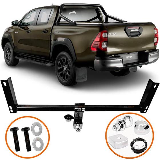 Engate Fixo Reboque Rabicho Toyota Hilux Pickup 2005 a 2022 Homologado ...