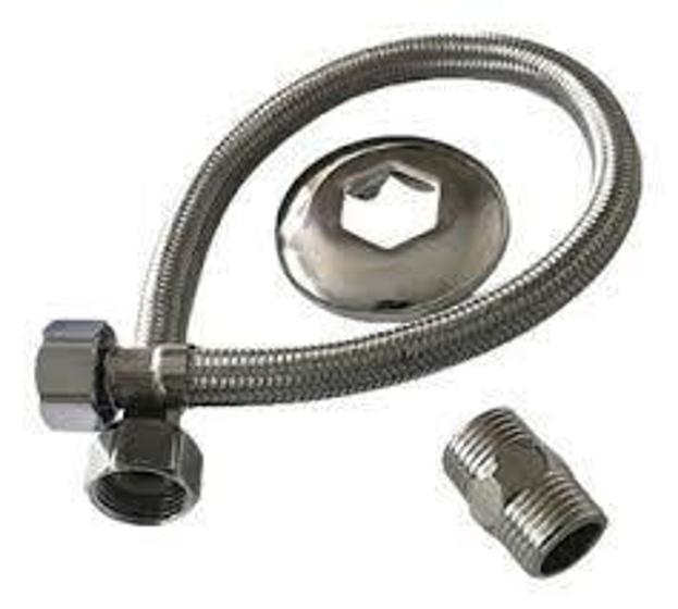 Engate Flexível Inox rabicho 40 cm - Aladdin - Extensão Hidráulica ...