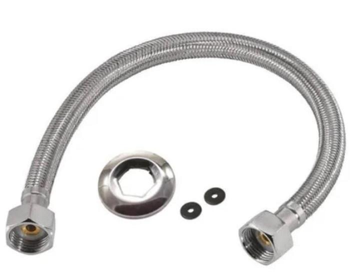 Engate flexível mangueira aço inox trançado 60cm femêaxfemea código 153 ...