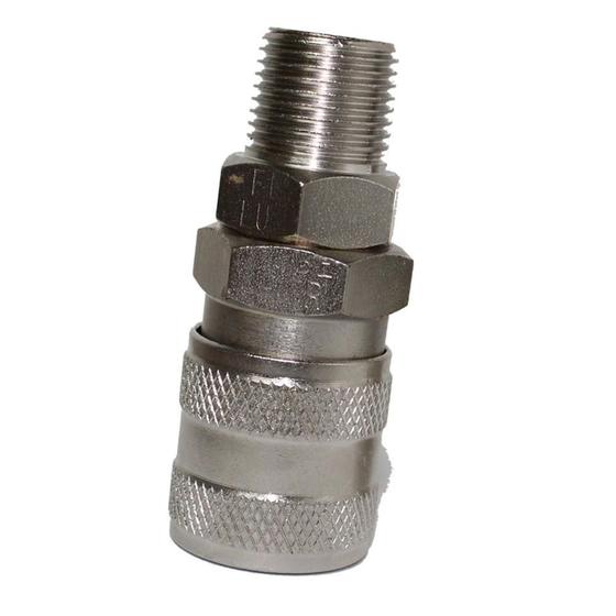 Engate Rápido 1/2" Rosca Macho 1/2" BSP Lubefer - Engate Rápido para Mangueira de Jardim ...
