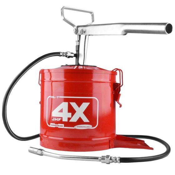 Engraxadeira De Balde Manual 7kg 1.3m Mangote Hl-7 - Hidromar - Bomba Manual para Graxa ...