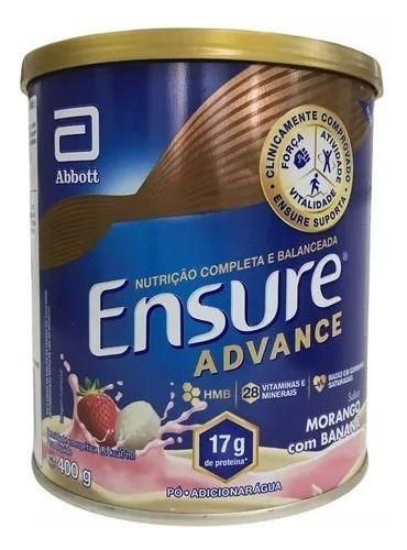 Ensure Advance Sabor Morango Com Banana 400g Abbott Sabor:Morango ...