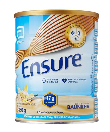 Ensure em pó baunilha 850g - abbott - Complemento Alimentar Infantil ...