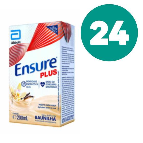 Ensure plus abbott 200ml sabor baunilha c/24unidades - Complemento ...