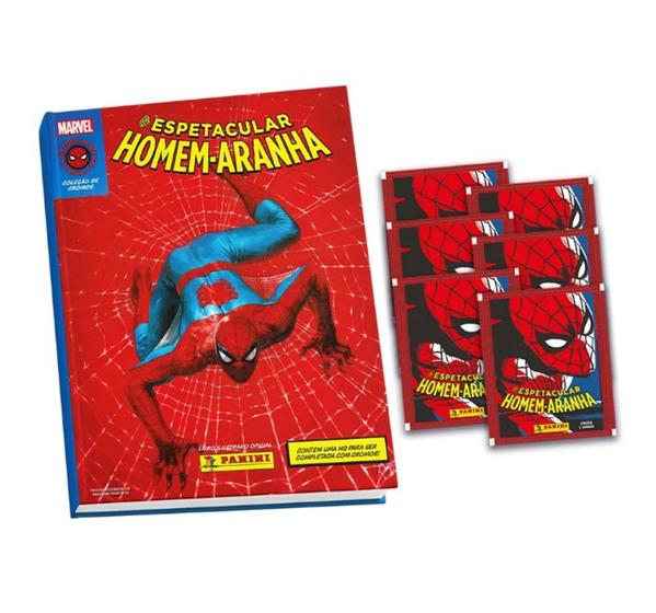 Envelope Marvel O Espetacular Homem Aranha 60 Anos, 5 Envelopes = 25 Cromos + Album Capa Dura ...
