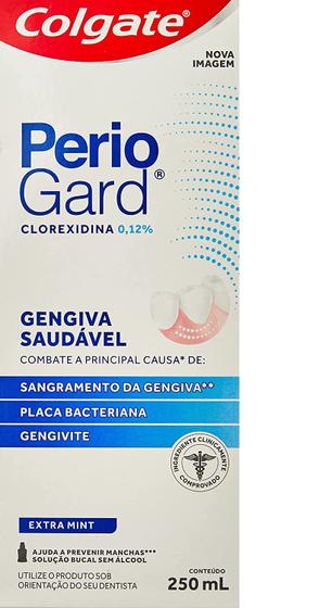 Enxaguante Bucal Perio Gard Clorhexidina 0,12% 250ml COLGATE ...