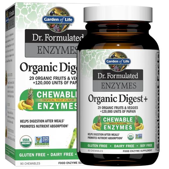 Enzimas Digestivas Garden of Life Dr. Formulated Digest+ - 90 Unidades ...