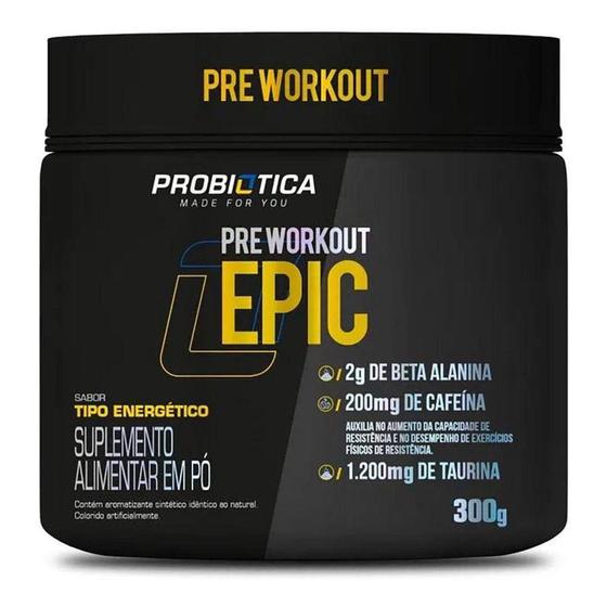 Epic Pote 300G Pré Treino - Sabor Energético - Probiotica - Pré Treino - Magazine Luiza