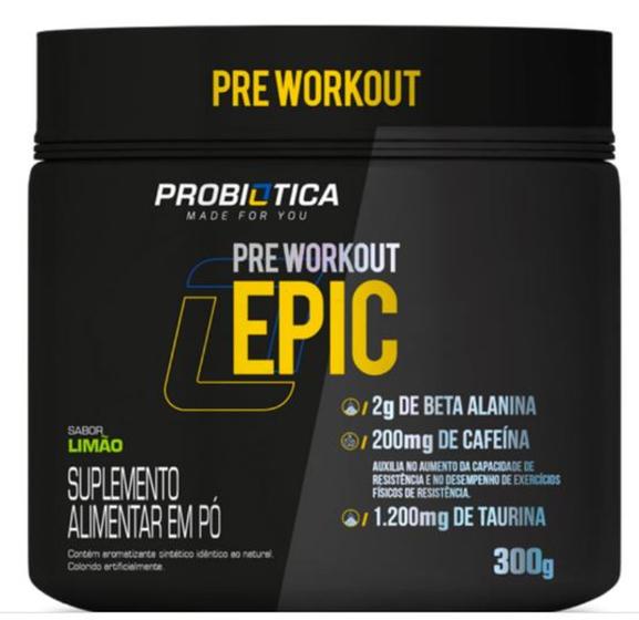 EpicLimao300GR Epic 300g - Pré Workout - Probiótica Limão - PROBIOTICA ...