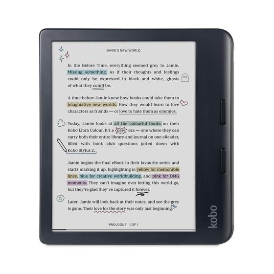eReader Kobo Libra H2O 7" - Sem Reflexos e à Prova D'Água (Preto ...