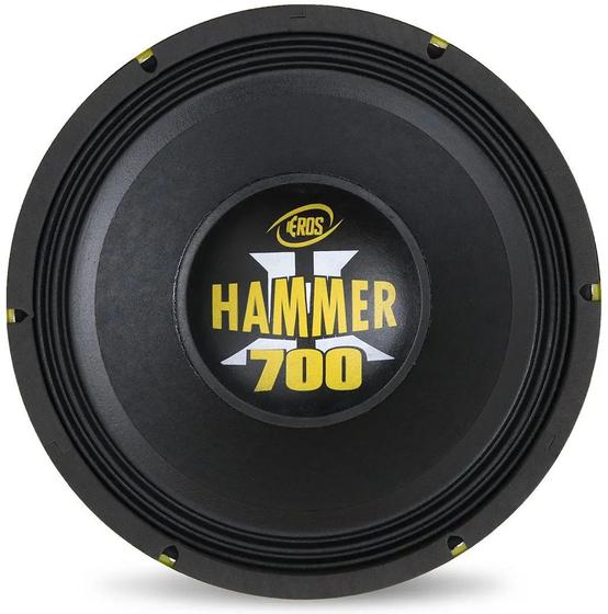 Eros Alto Falante Woofer E-12 Hammer 700k 700w Rms 4 Ohms ou 8 Ohms 12 Polegadas - Woofer ...