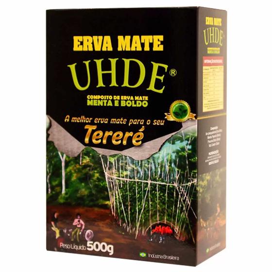 Erva Mate Tereré UHDE Sem Açucar Menta E Boldo Caixa 500g - Erva Mate ...