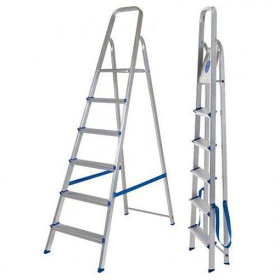 Escada Aluminio 6 Degraus Real - Escadas - Magazine Luiza