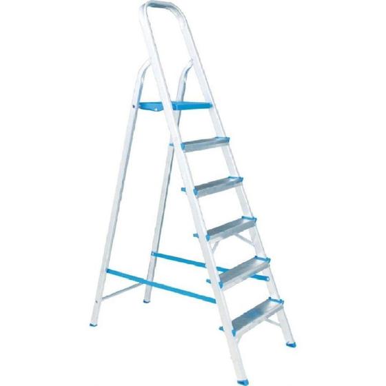 Escada residencial 6 degraus aluminio - alumasa - Escadas - Magazine Luiza