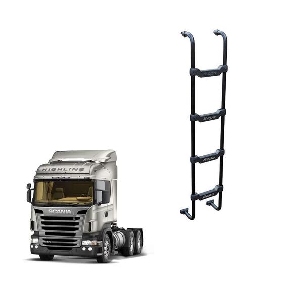 Escada Traseira Scania Cabine R Highline 4 Degraus Preto - Bepo - Escadas - Magazine Luiza