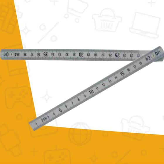 Escala Métrica Dobrável ABS 2 Metros Portátil Profissional Medição ...